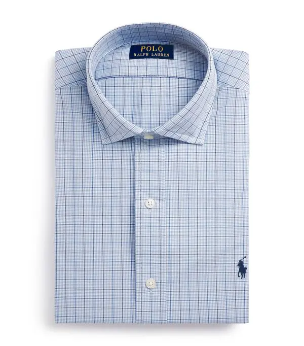 Polo Ralph Lauren Stretch-cotton Check Custom Fit Shirt