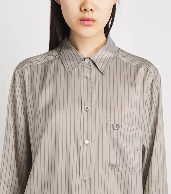 BLAZÉ MILANO Silk Striped Shirt