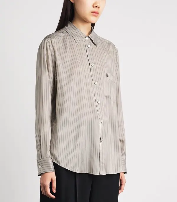 BLAZÉ MILANO Silk Striped Shirt