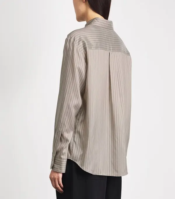 BLAZÉ MILANO Silk Striped Shirt