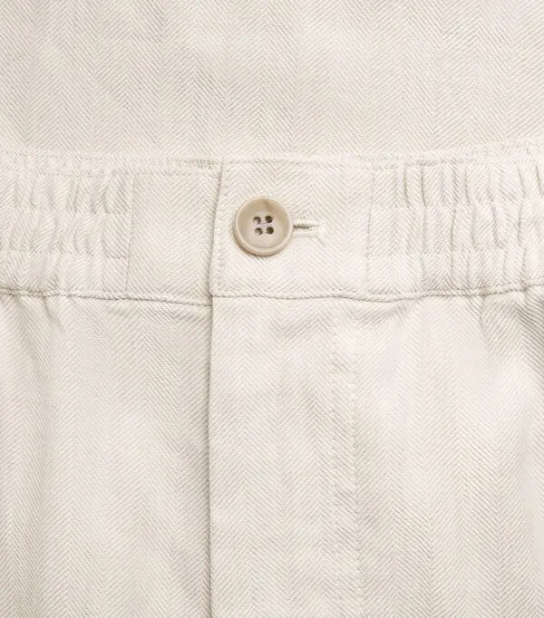 Paige Stretch-cotton-linen Eberton Trousers