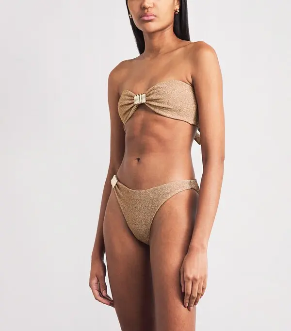 Devon Windsor Glitter Hailey Bandeau Bikini Top