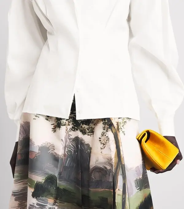 Carolina Herrera Balloon-sleeve Fitted Shirt
