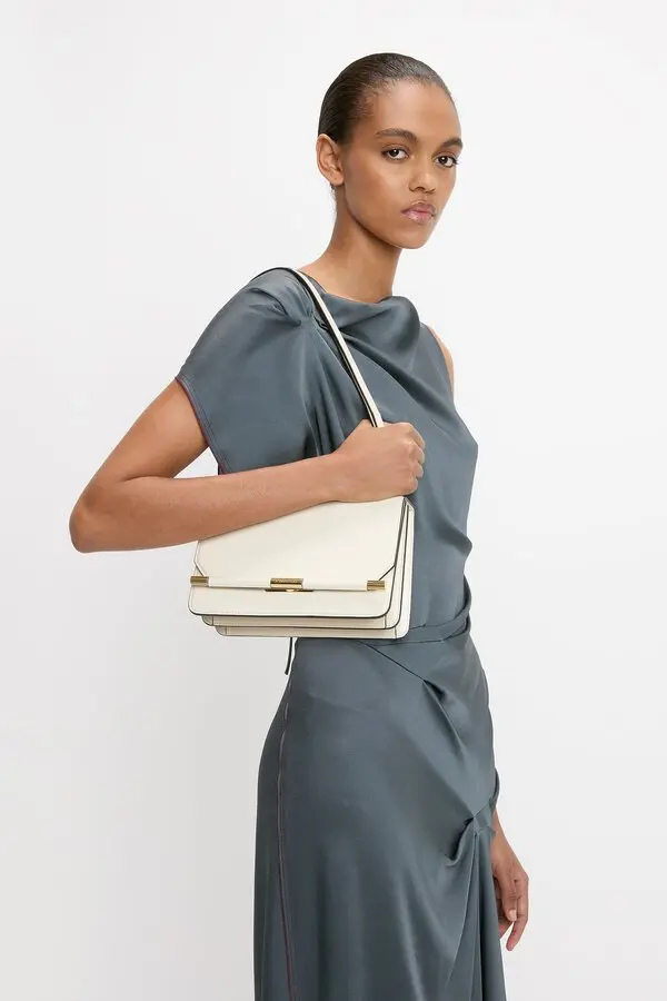 Victoria Beckham 202 Crossbody Bag In Distressed Leather