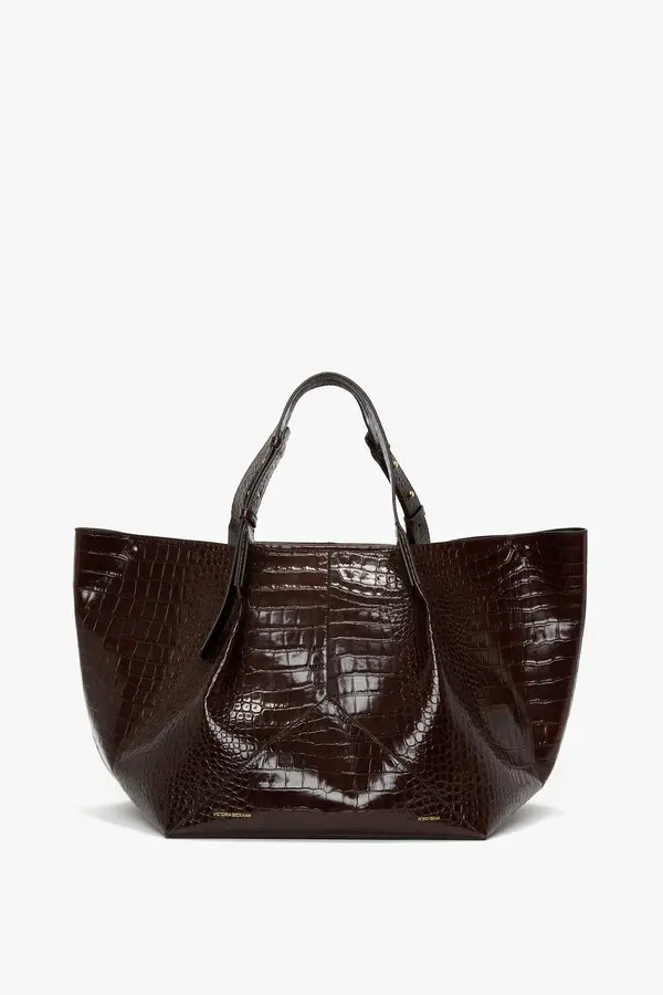 Victoria Beckham W11 Jumbo Tote - Dark Brown