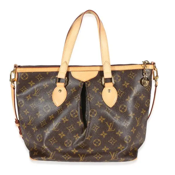 LOUIS VUITTON Monogram Canvas Palermo Pm Bag - Brown