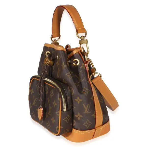 LOUIS VUITTON Monogram Canvas Noe Cargo Bucket Bag - Brown