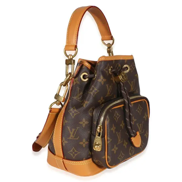 LOUIS VUITTON Monogram Canvas Noe Cargo Bucket Bag - Brown
