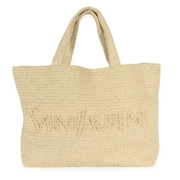 Saint Laurent Raffia Tote
