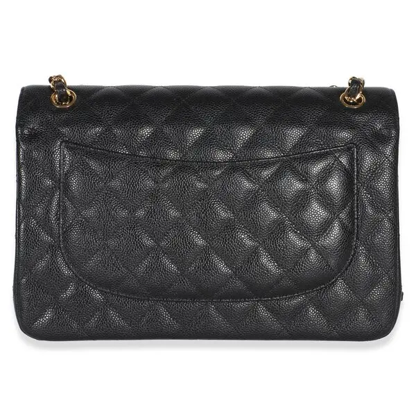 Chanel Quilted Caviar Jumbo Double Flap Bag