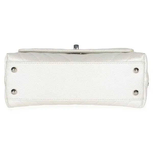 Chanel Chevron Caviar Coco Top Handle Bag