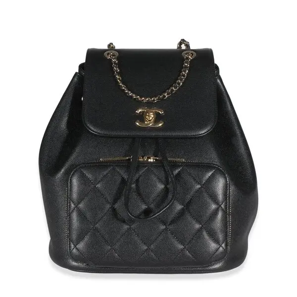 Chanel Quilted Caviar Business Affinity Backpack