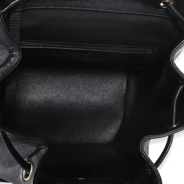 Chanel Quilted Caviar Business Affinity Backpack - Black