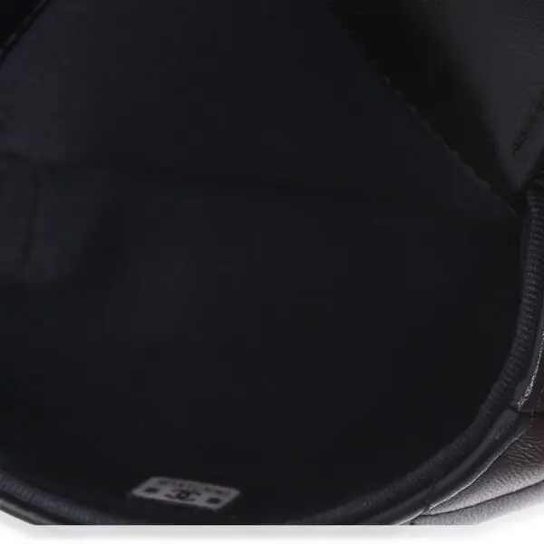 Chanel Quilted Lambskin Cc Clutch With Chain - Black