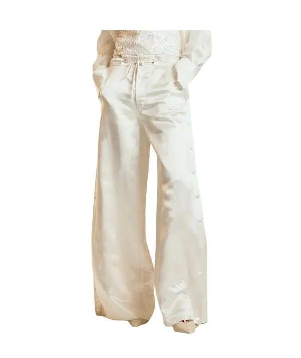 Cynthia Rowley Breakaway Snap Pant - White