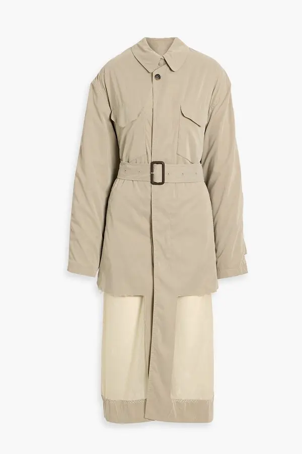 MAISON MARGIELA Layered Twill And Shell Trench Coat