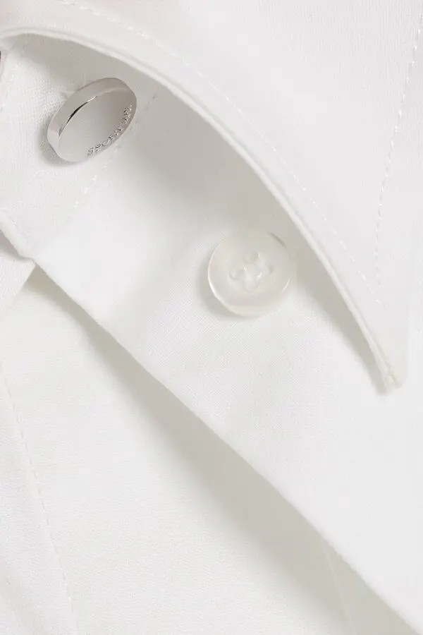 Sportmax Sabato Cutout Cottonpoplin Shirt