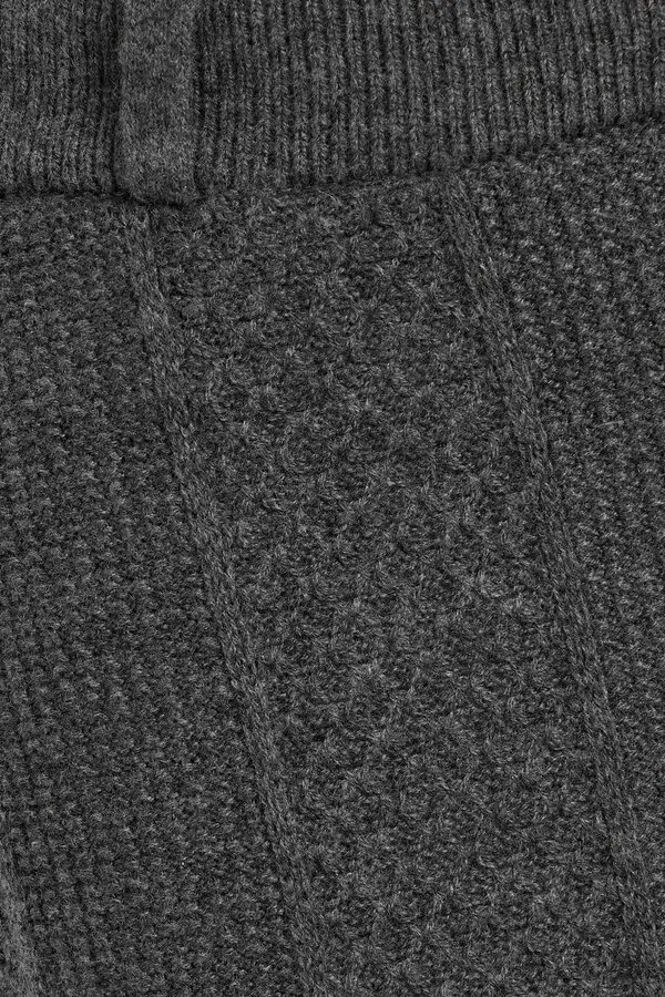 Guest In Residence Cable-knit Wool And Cashmere-blend Wide-leg Pants