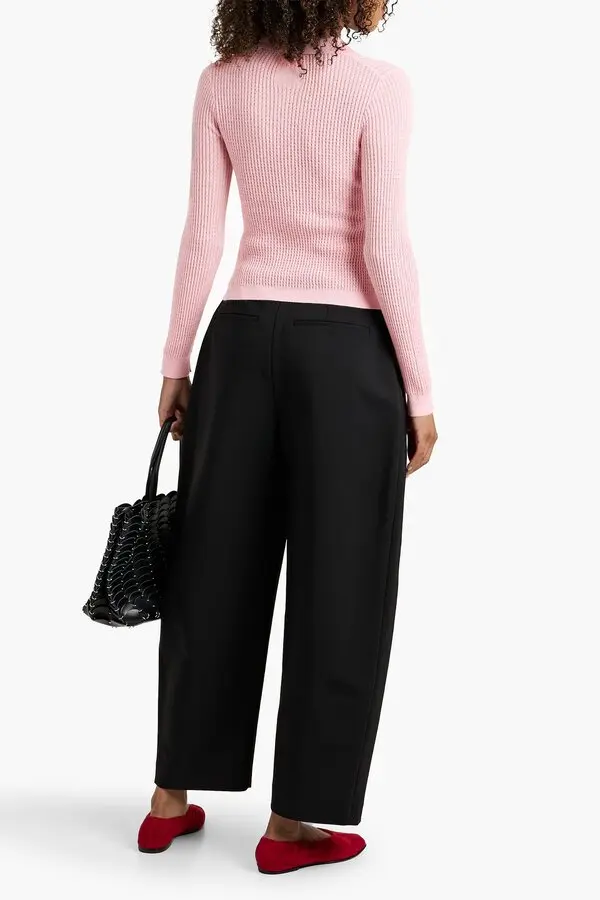 Guest In Residence Ribbed Cashmere Polo Sweater