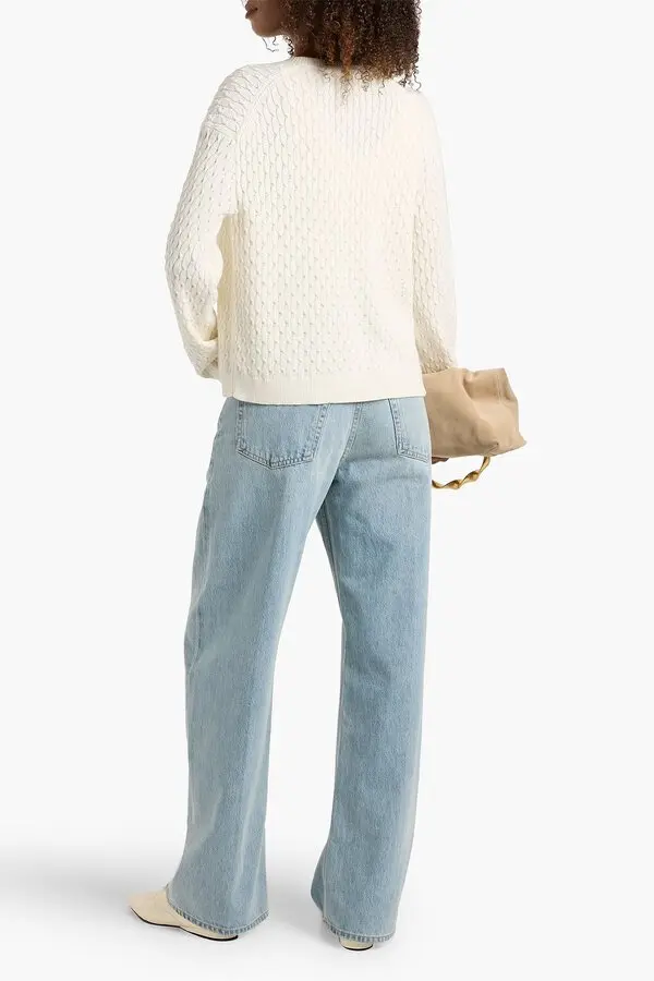 Theory Cableknit Cotton Cardigan