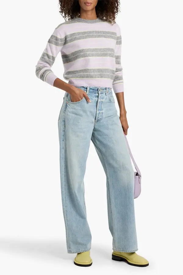 Guest In Residence Grizzly Striped Cashmere Sweater