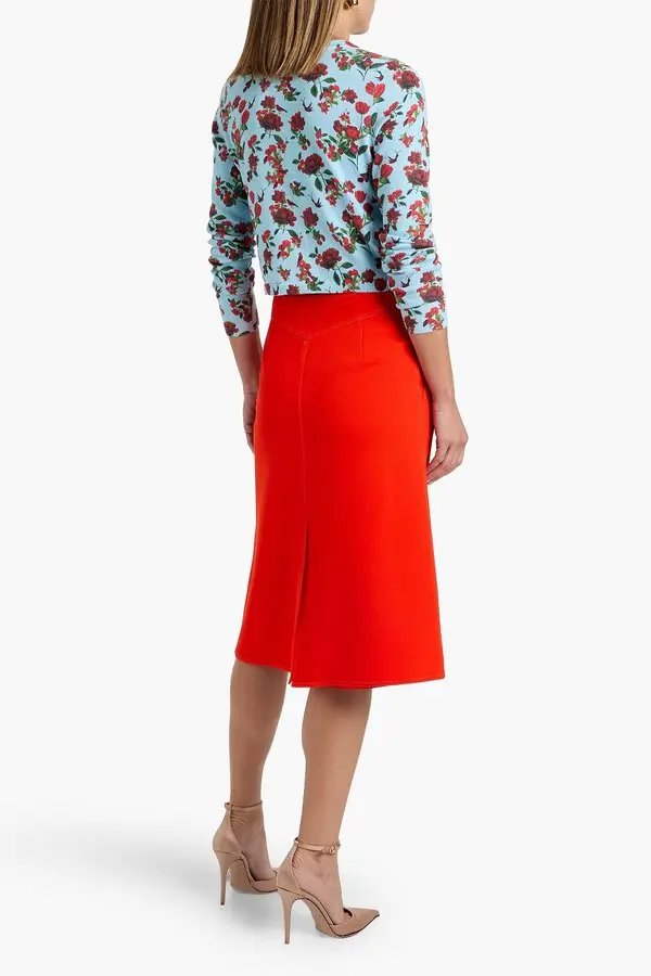 Alice + Olivia Alice Olivia Carson Floralprint Cottonblend Cardigan