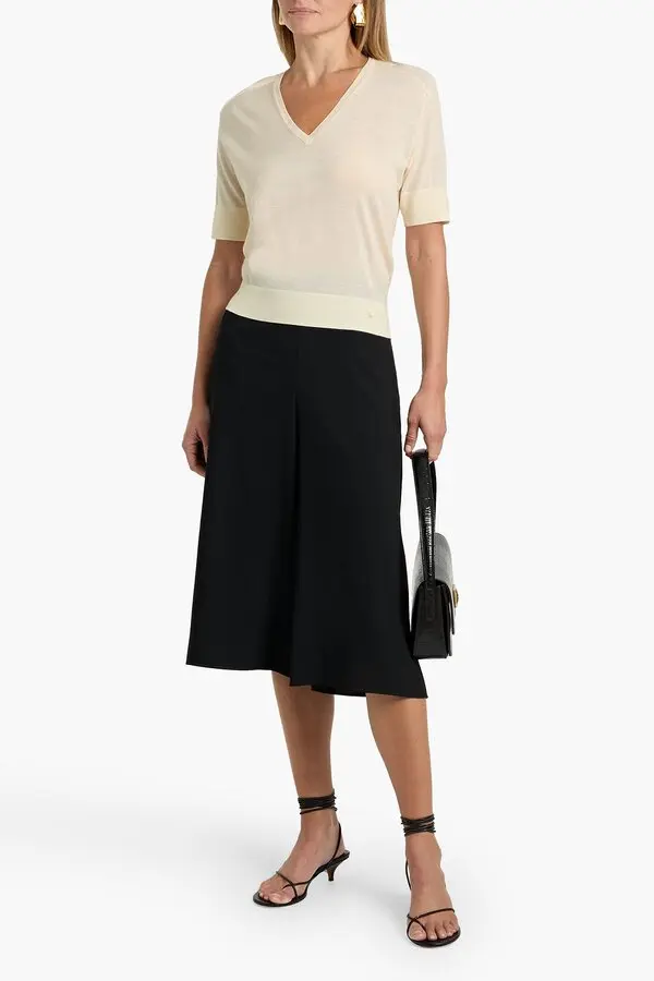 ANINE BING Merino Wool And Cashmere-blend Sweater