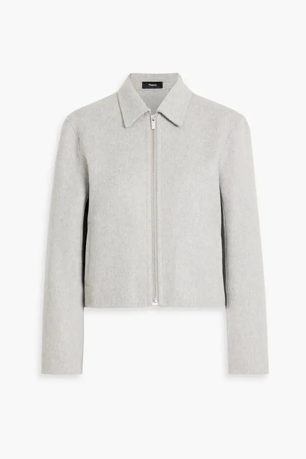 Theory Wool And Cashmereblend Felt Jacket