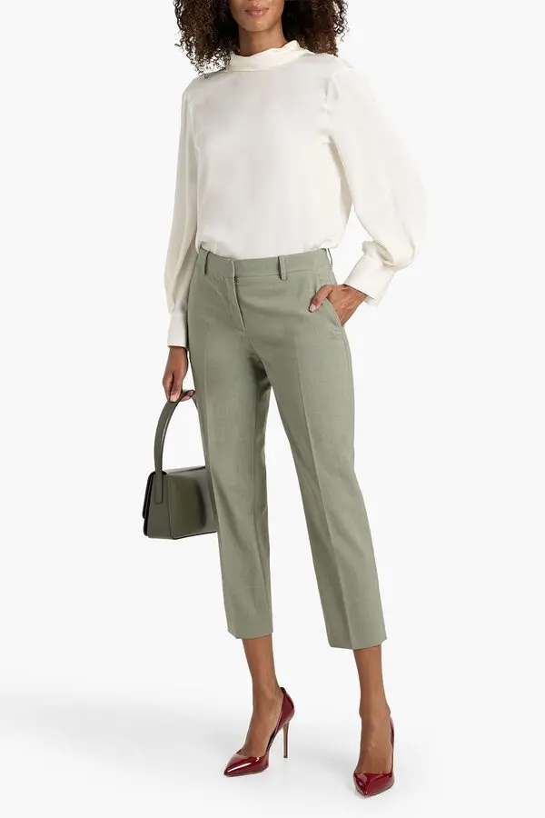 Theory Tieneck Silk Blouse