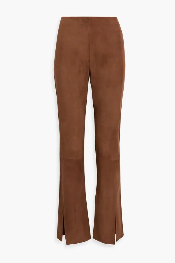 Theory Suede Bootcut Pants