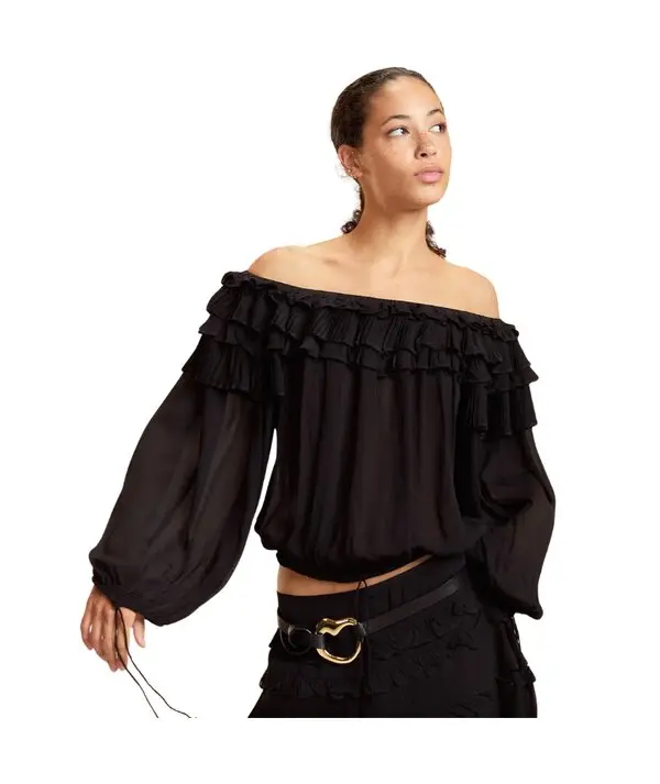 Cynthia Rowley Bella Ruffle Blouse