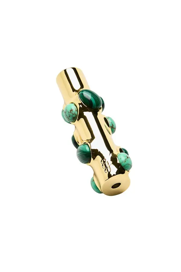 Edie Parker Stoned Lighter Case - Malachite