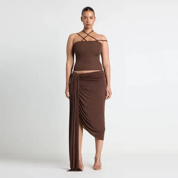 SKIMS Sheer Modal Top | Deep Neutral | | Vettese X