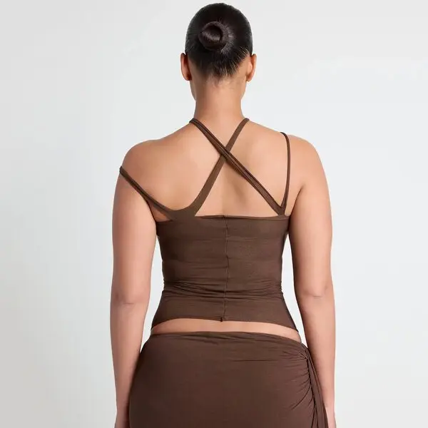 SKIMS Sheer Modal Top | Deep Neutral | | Vettese X