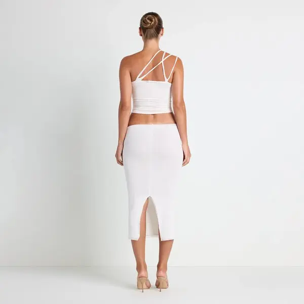 SKIMS Sheer Modal Top | White | | Vettese X