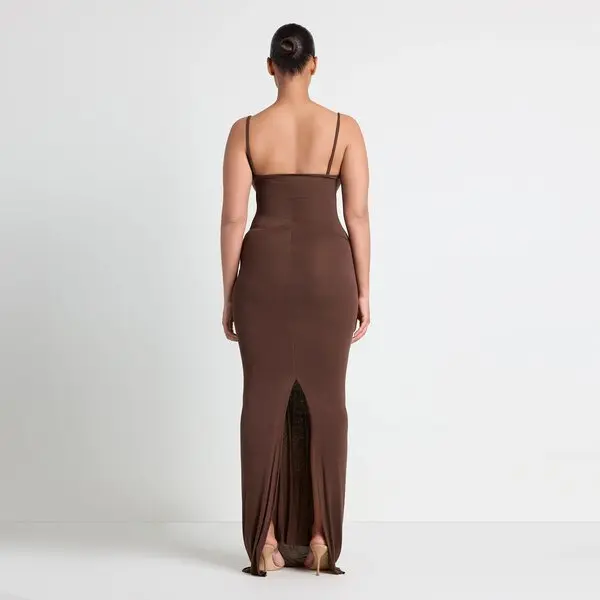SKIMS Sheer Modal Long Dress | Deep Neutral | | Vettese X