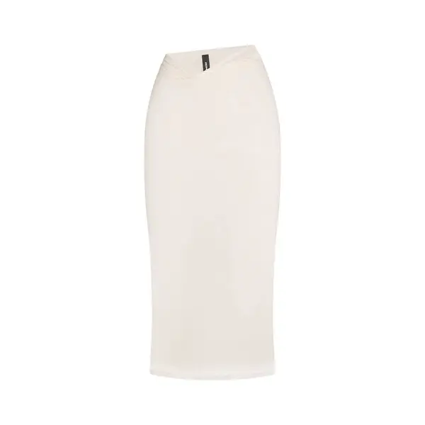 SKIMS Sheer Modal Midi Skirt - Ecru