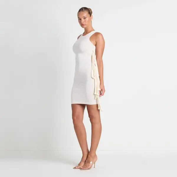 SKIMS Smooth Layers Tank Dress | White | | Vettese X