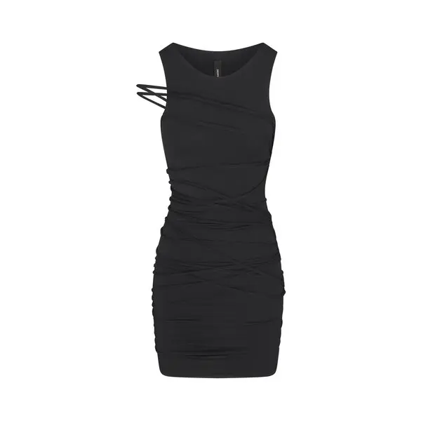 SKIMS Smooth Layers Tank Dress | Black | | Vettese X - Onyx