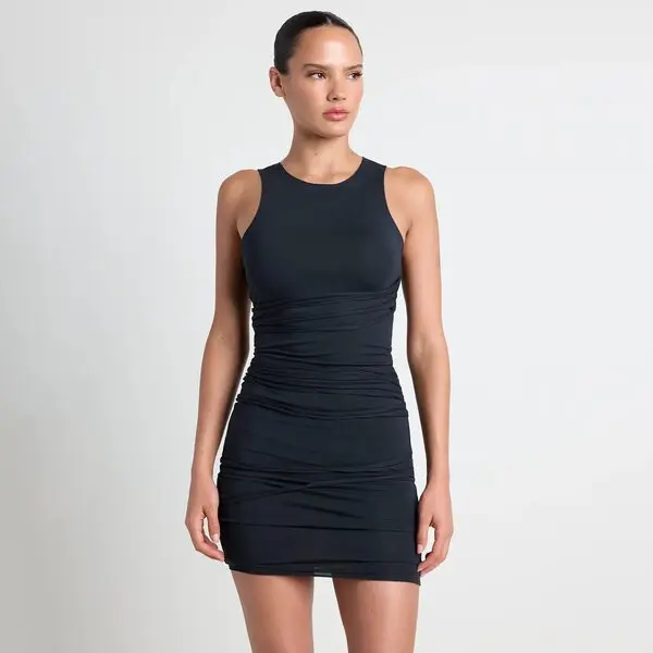 SKIMS Smooth Layers Tank Dress | Black | | Vettese X