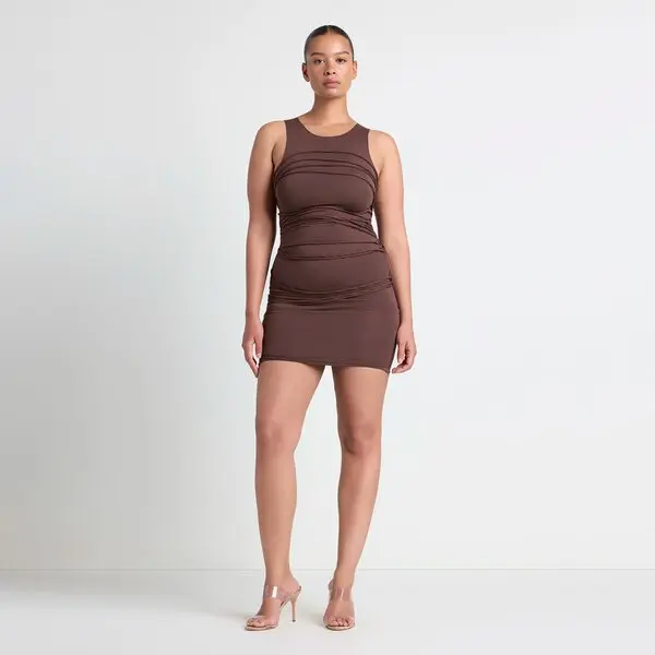 SKIMS Smooth Layers Tank Dress | Deep Neutral | | Vettese X