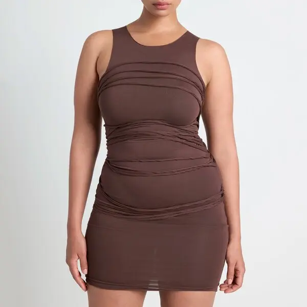 SKIMS Smooth Layers Tank Dress | Deep Neutral | | Vettese X