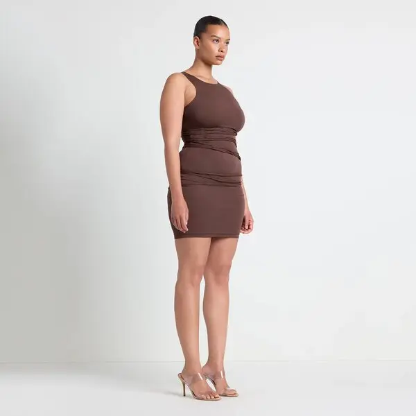 SKIMS Smooth Layers Tank Dress | Deep Neutral | | Vettese X