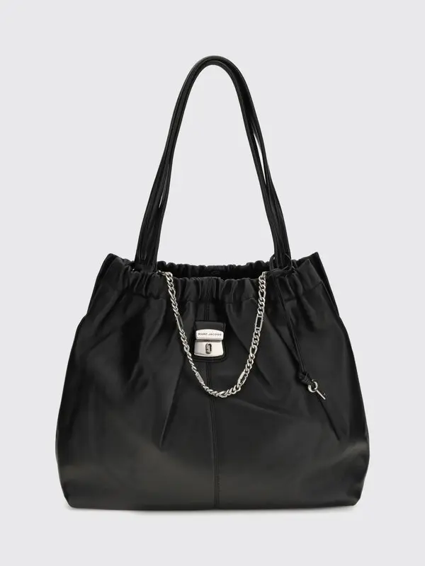 Marc Jacobs Cristina Draped Lambskin Shoulder Bag - Black