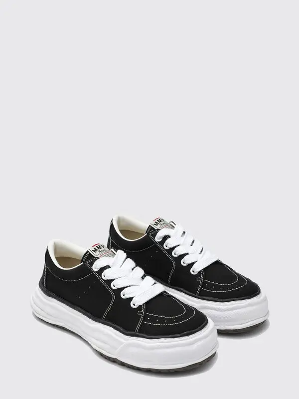 Mihara Yasuhiro Cotton Canvas Platform Sole Low-top Trainers