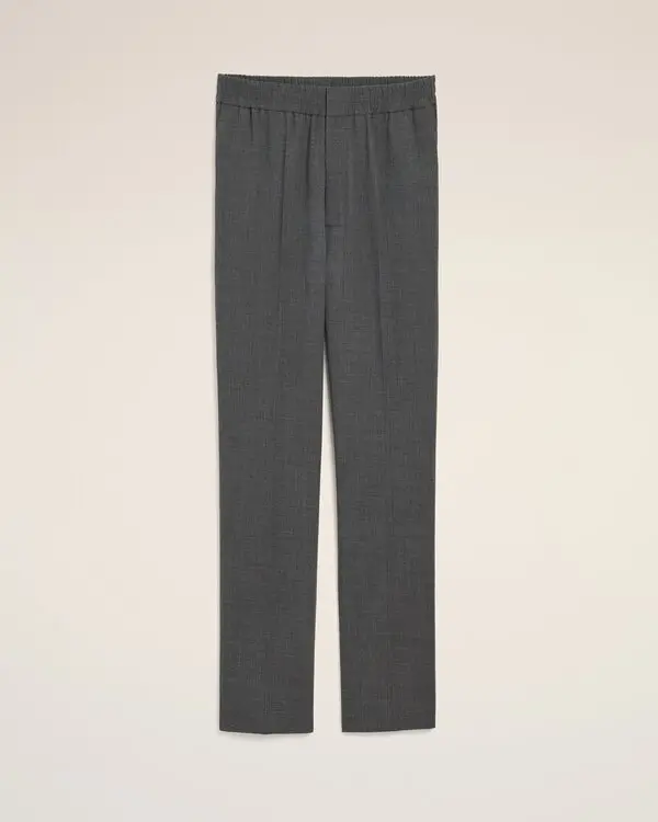 AMI Paris Grey Wool Trousers