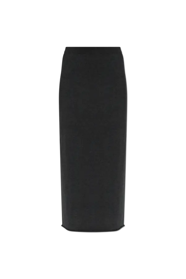 LISA YANG Charlotta" Maxi Skirt In Cotton Cashmere Knit - Grey