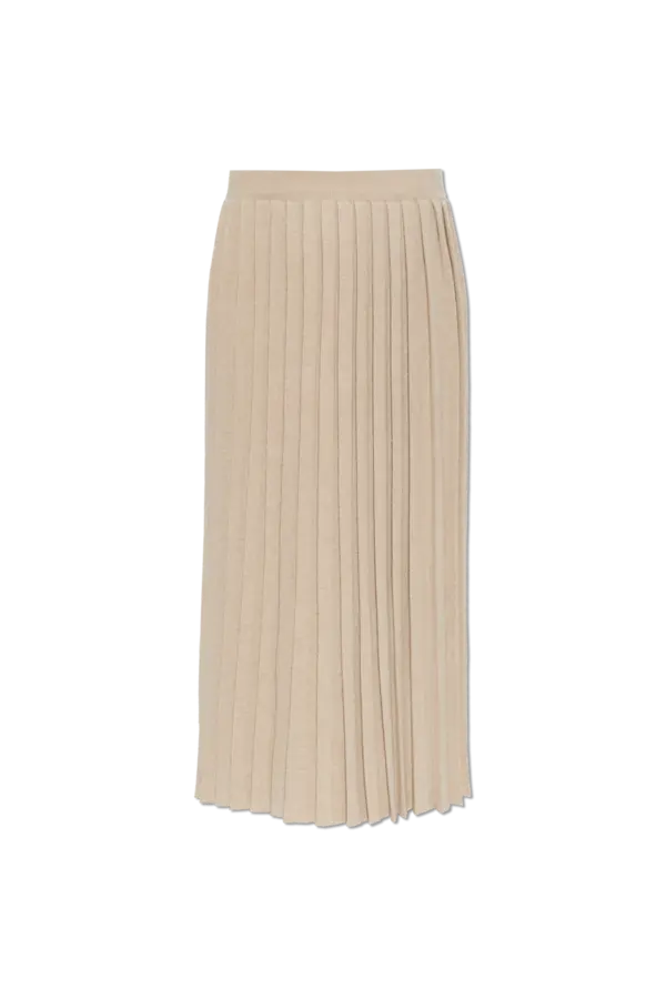Fabiana Filippi Pleated Maxi Skirt - Beige
