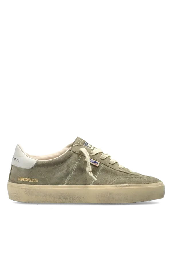 GOLDEN GOOSE Soul Star Suede Sneakers - Green