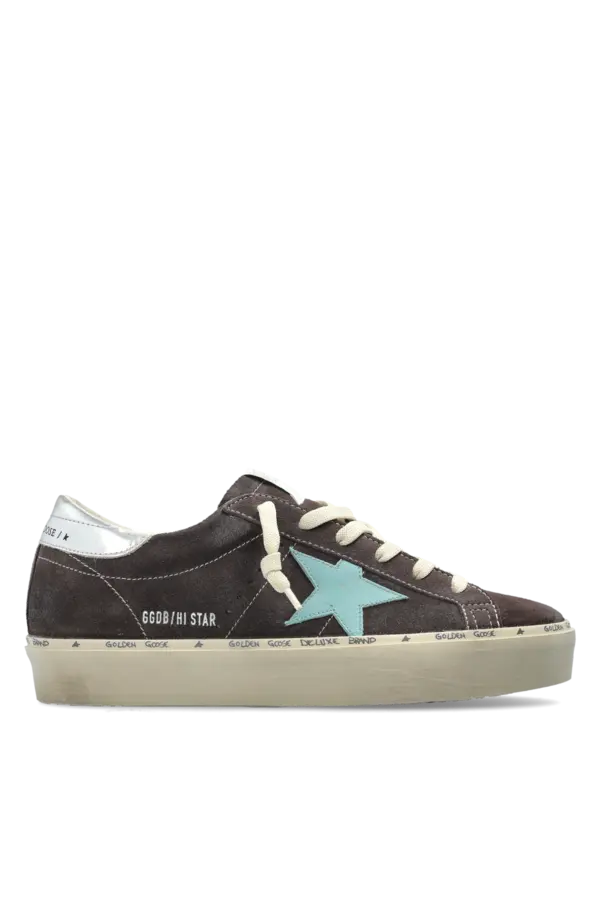 GOLDEN GOOSE Hi Star Classic With List’ Sports Shoes - Brown